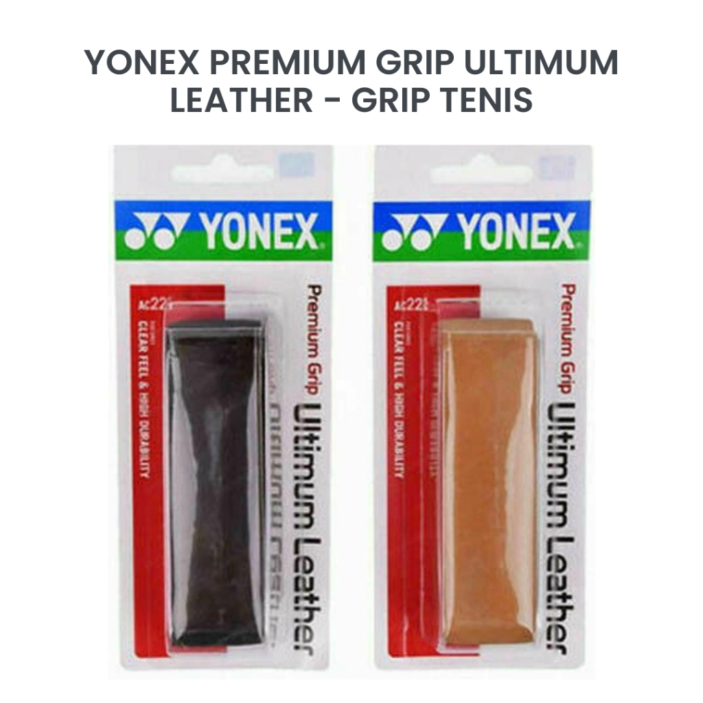 Yonex Premium Grip Ultimum Leather - Tennis Grip (Basic Grip) | Shopee ...