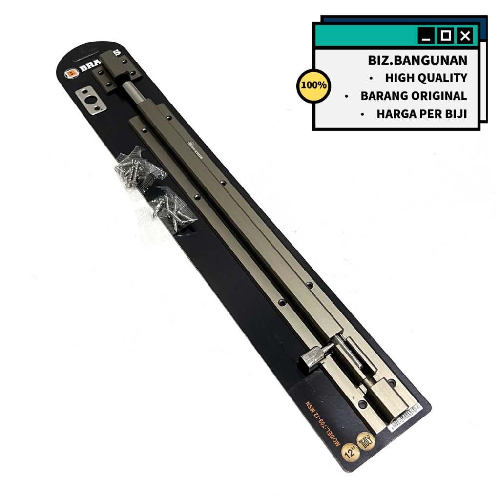 Jumbo 12" INCH ALUMINUM BRABUS GRENDEL - THICK WINDOW DOOR LOCK SELECT ...