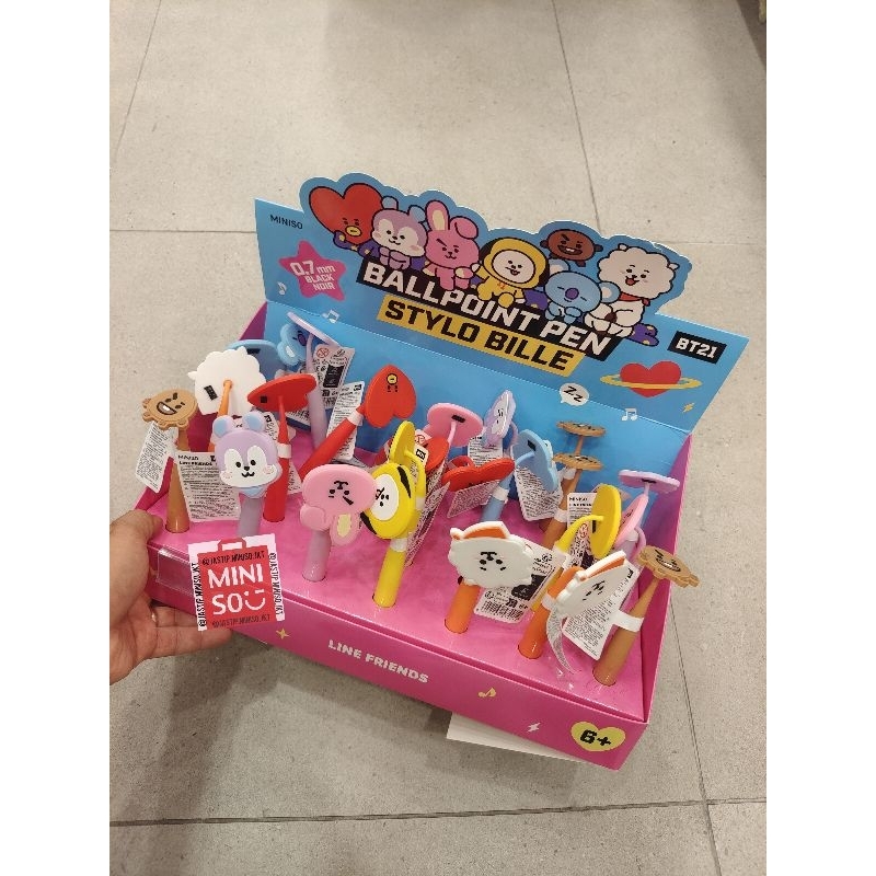 MINISO x BT21 Silicone Shaking Ballpoint BT21 Collection (0.7mm, Black ...
