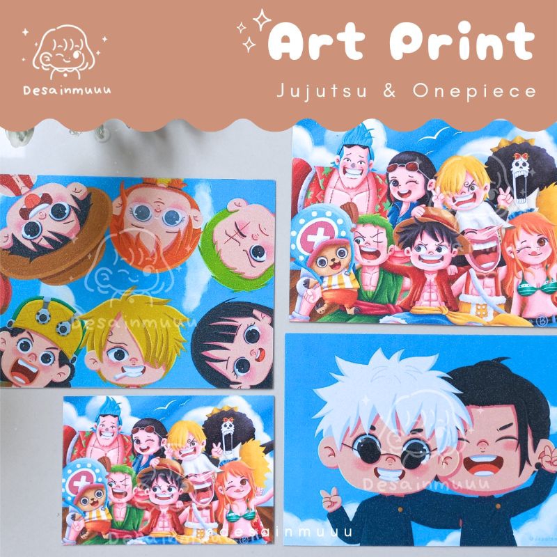 Jujutsu Kaisen One Piece anime Artprint by designmuu | Shopee Philippines
