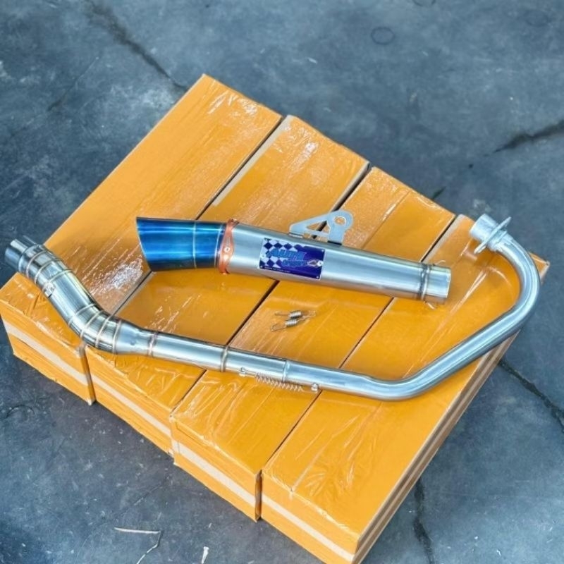 Full set AUN Conical OPEN Tube Exhaust pipe skygo 125 150 175rusi bajaj ...
