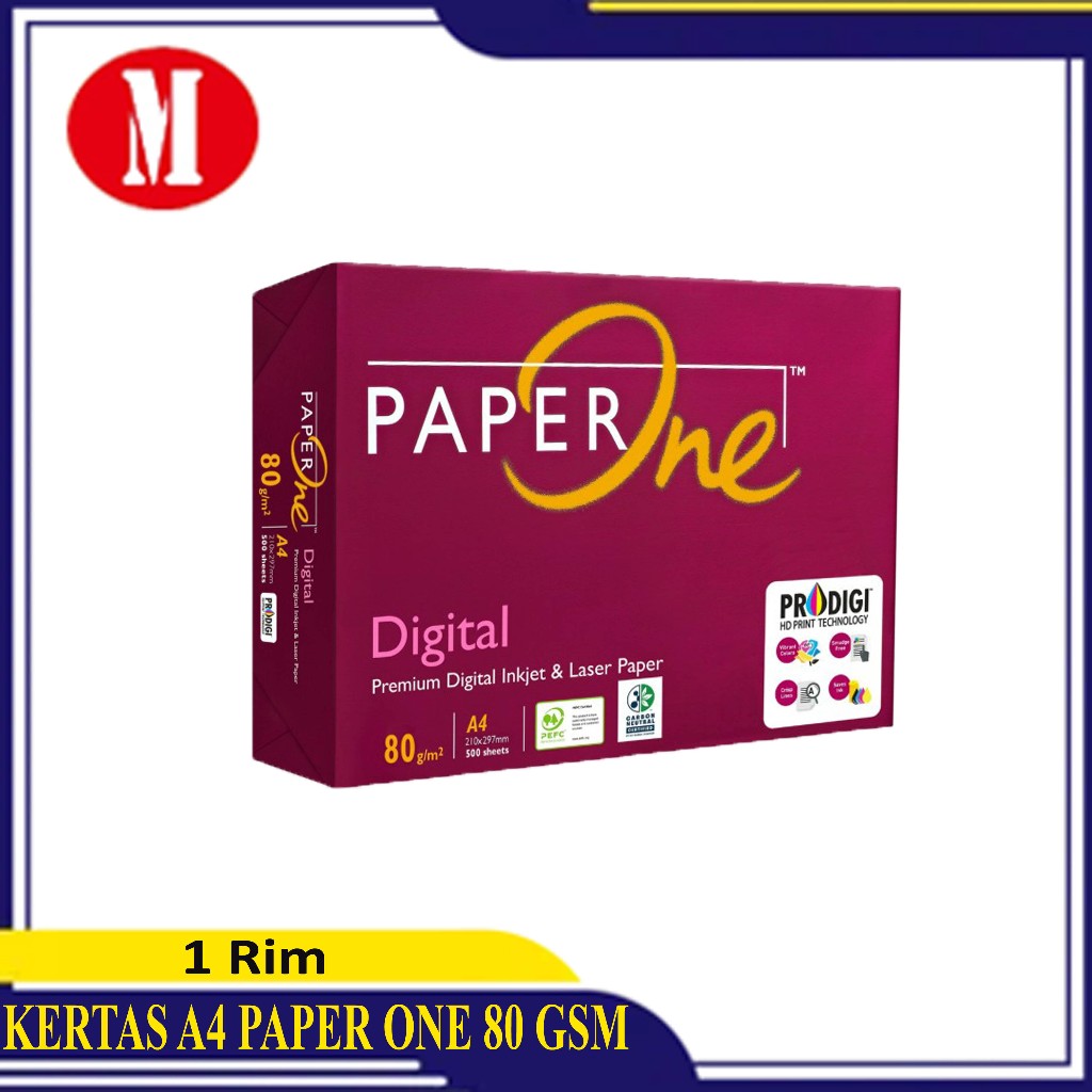 Paper A4 PAPER ONE 80 GSM 1 RIM | Shopee Philippines