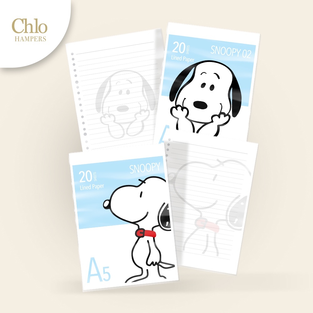 Fill in the A5 Peanuts Snoopy binder (Loose Leaf Aesthetic) | Shopee ...