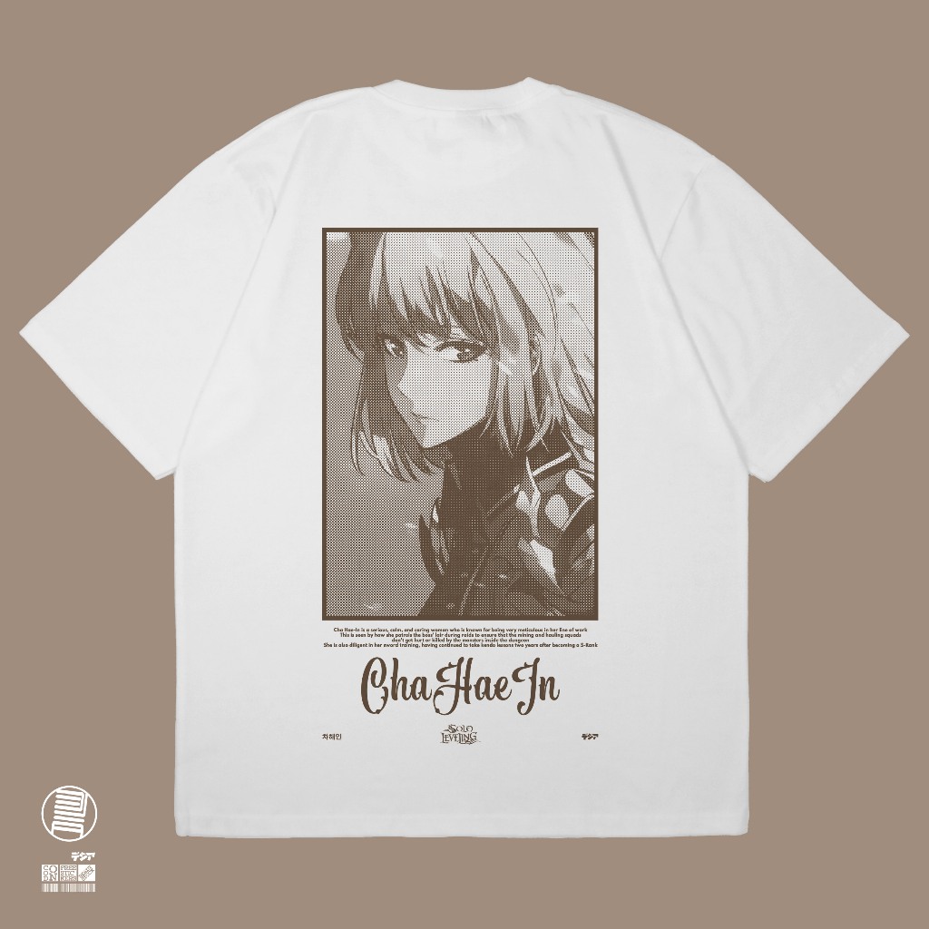 Cha Hae In Solo Leveling T-Shirt Jinwoo Hunter Manhwa Anime Manga Wibu ...