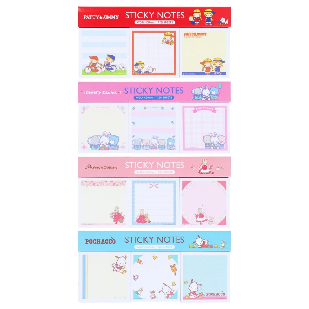 Sticky Note Sanrio Marron Cream Cheery Chums Memo Note Limited Edition ...