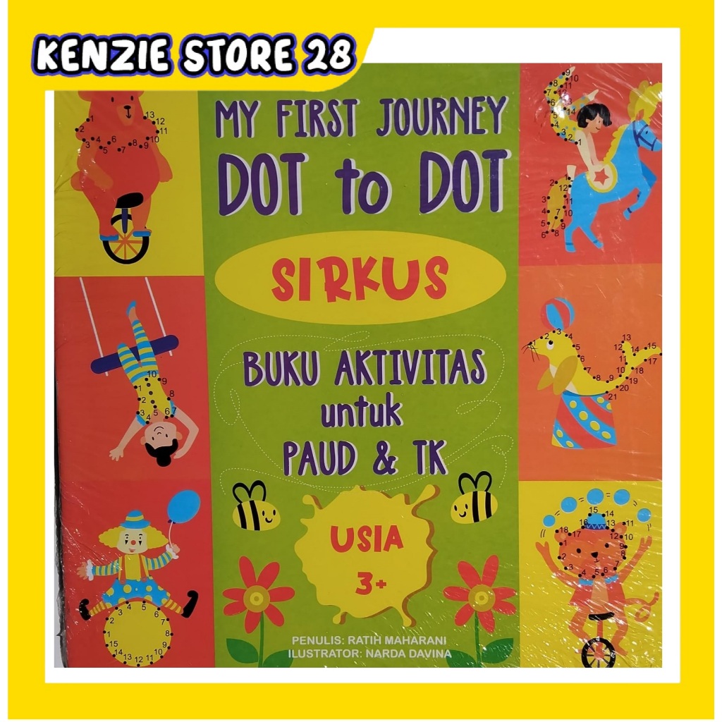 My First Journey Dot to Dot Circus; Activity Book for PAUD and ...