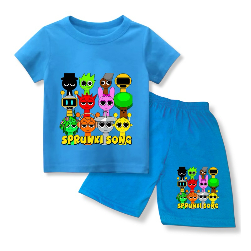 Viral Sprunki Song Children's Clothing Sets for Boys and Girls Ages 2-8 ...