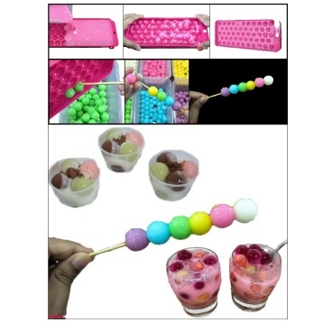 Plastic Chocolate Pudding Fruit Ice Mold Small Swallow Egg ball for his ...