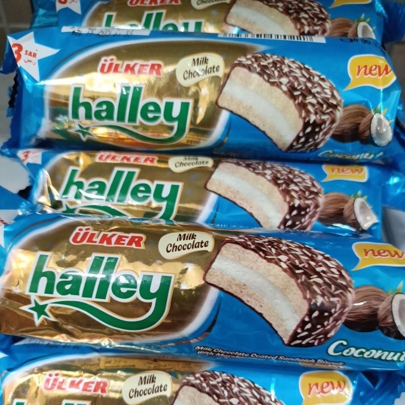 Ulker Halley Milk Choco Coconut 66 gr | Shopee Philippines