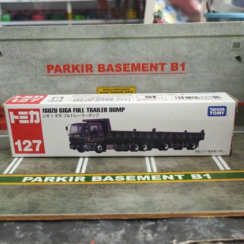 Tomica 127 ISUZU GIGA FULL TRAILER DUMP UNSELAED MULUS | Shopee Philippines