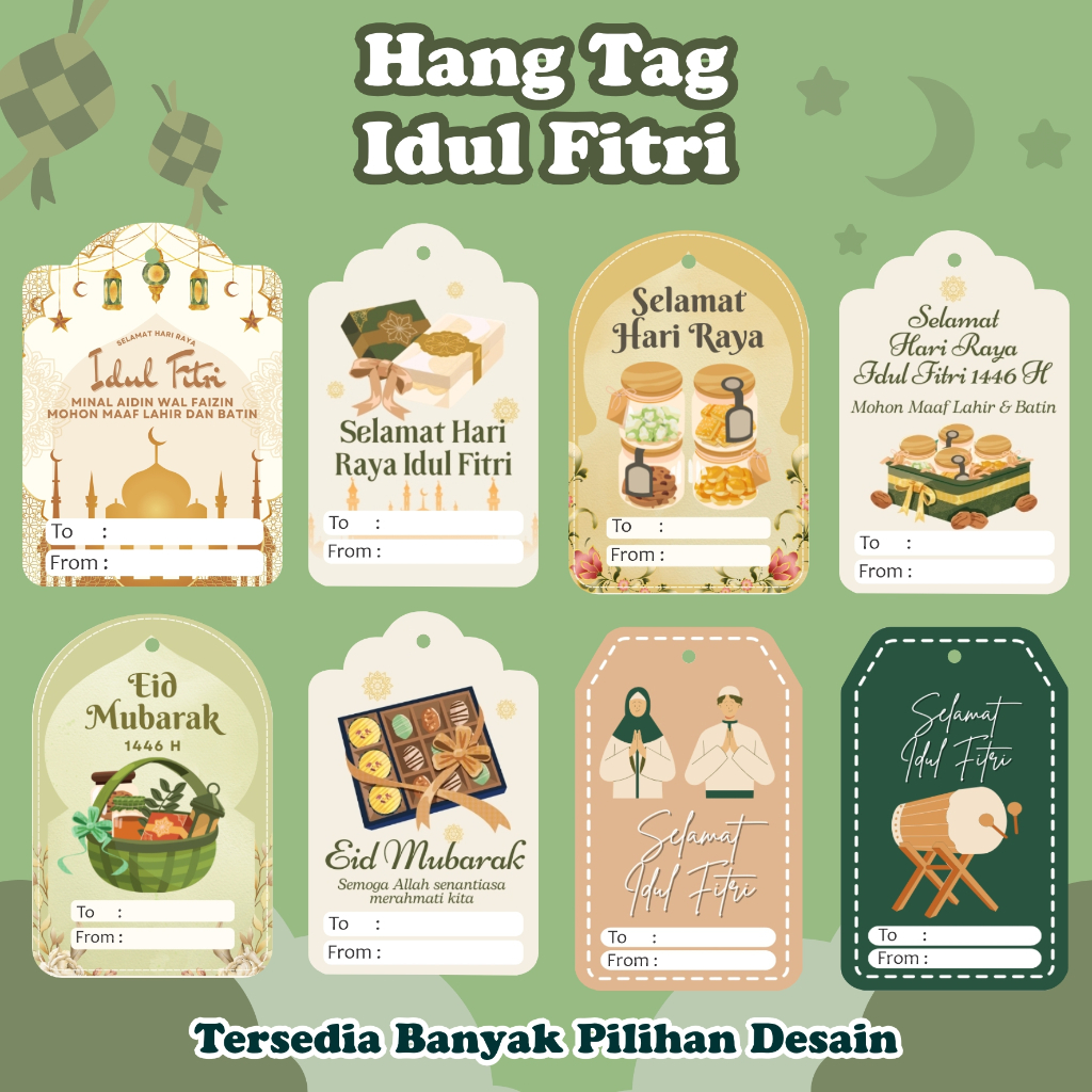 Eid al-Fitr HANG TAG | Hang TAG EID HAMPERS | Eid MUBARAK | Shopee ...