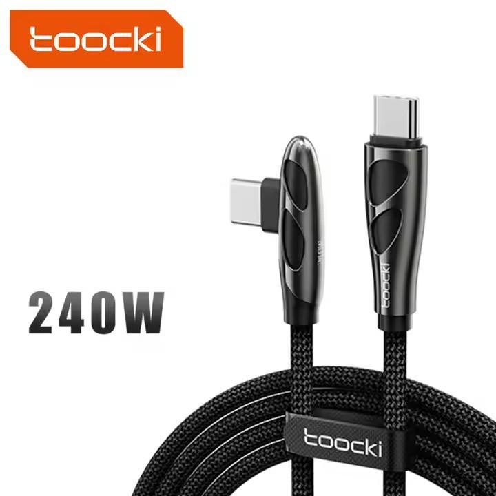TOOCKI Cable Data Cable Type C Elbow 100W PD Cable 240W | Shopee ...