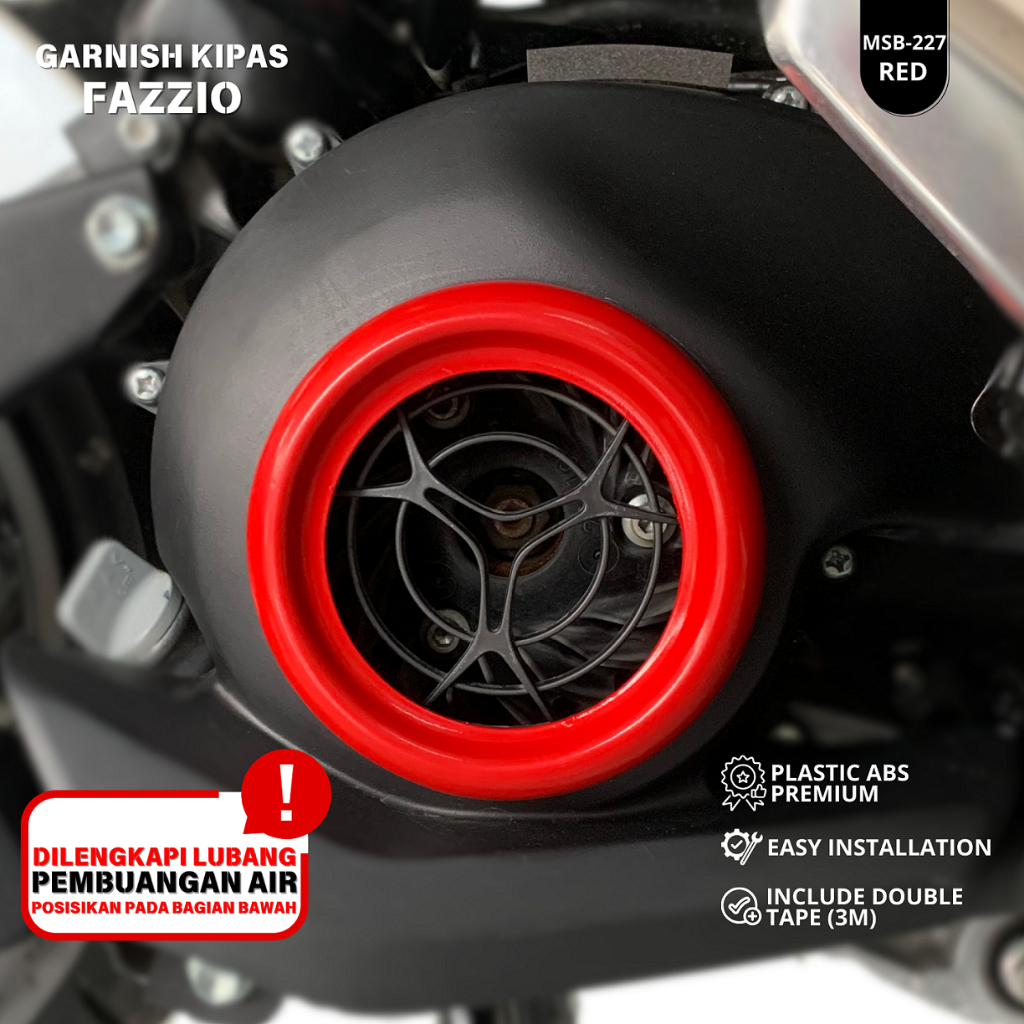 Yamaha Fazzio 125 Hybrid Fan Cover Garnish - Garnish Mio Gear 125 Exie ...