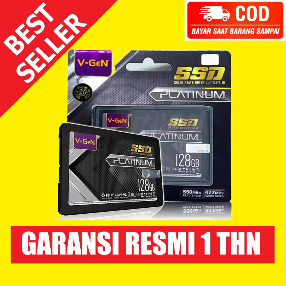 Ssd V-Gen Platinum 128GB 256GB 512GB 1TB SATA III ORIGINAL OFFICIAL ...