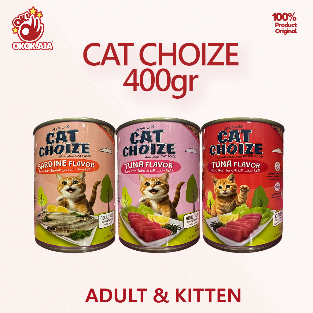 Cat CHOIZE Canned Wet CAT Food 400 gr - Wet Food for Adult Cats and ...