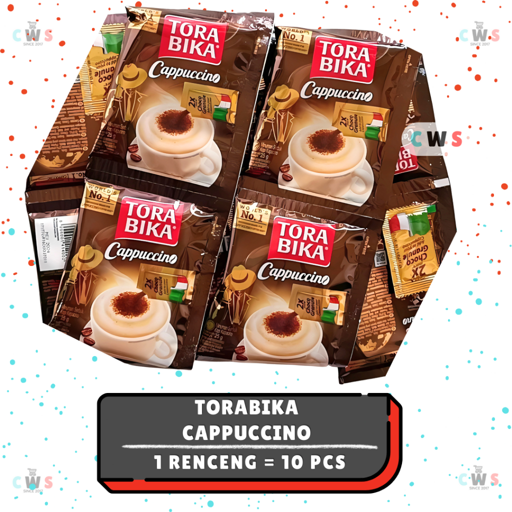 TORABIKA CAPPUCCINO Tora Bika CAPPUCCINO Flavor Instant Coffee 2x Choco ...
