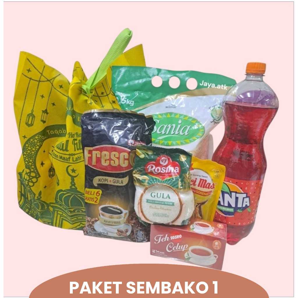 Package SEMBAKO PARCEL HAMPERS RICE OIL SYRUP FANTA 100 GIFTS SOUVENIR ...