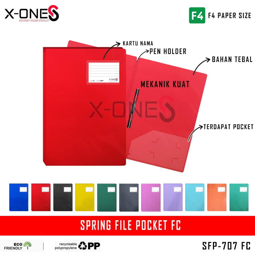 X-one SPRING FILE POCKET FOLIO MAP SNELL POCKET FC / SFP-707 FC (ONE ...