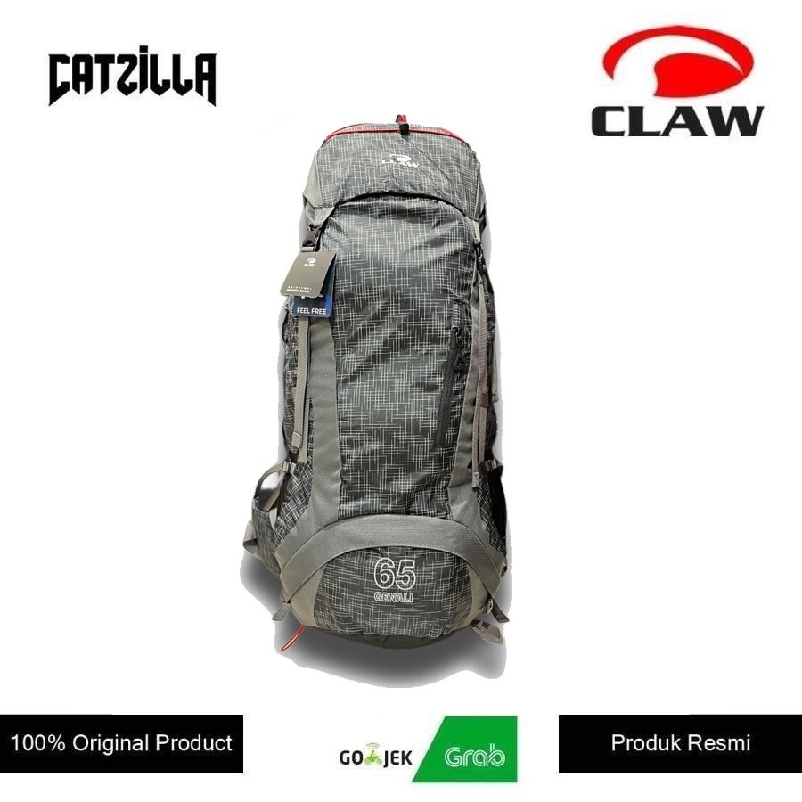 HITAM Genali 80L Backpack Claw Carrier Mountain Bag - Black | Shopee ...