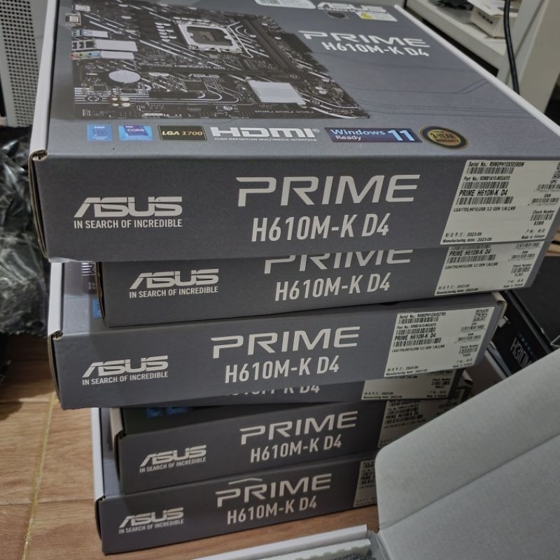 Asus H610M box, motherboard cardboard, mobo box, asus H610M motherboard ...