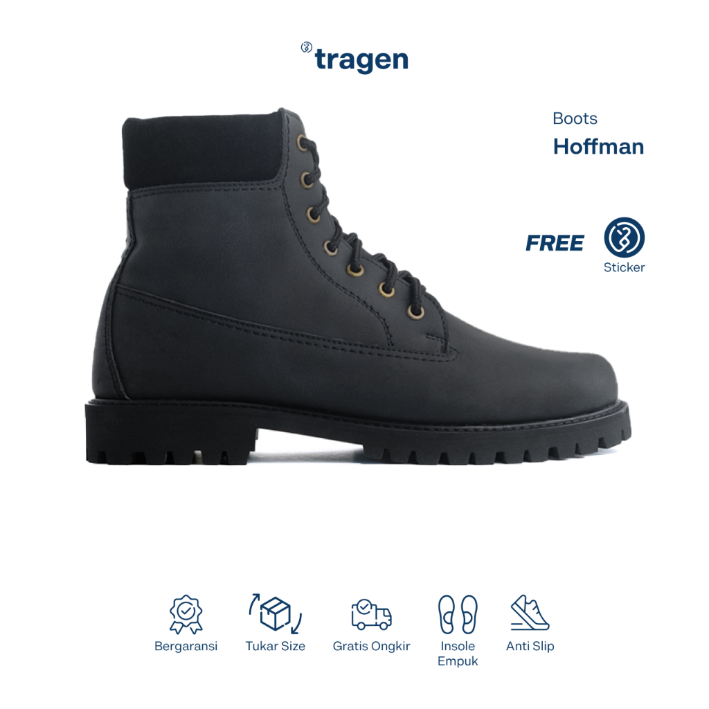 TRAGEN Footwear - Hoffman Black Casual Men's Boots | Shopee Philippines