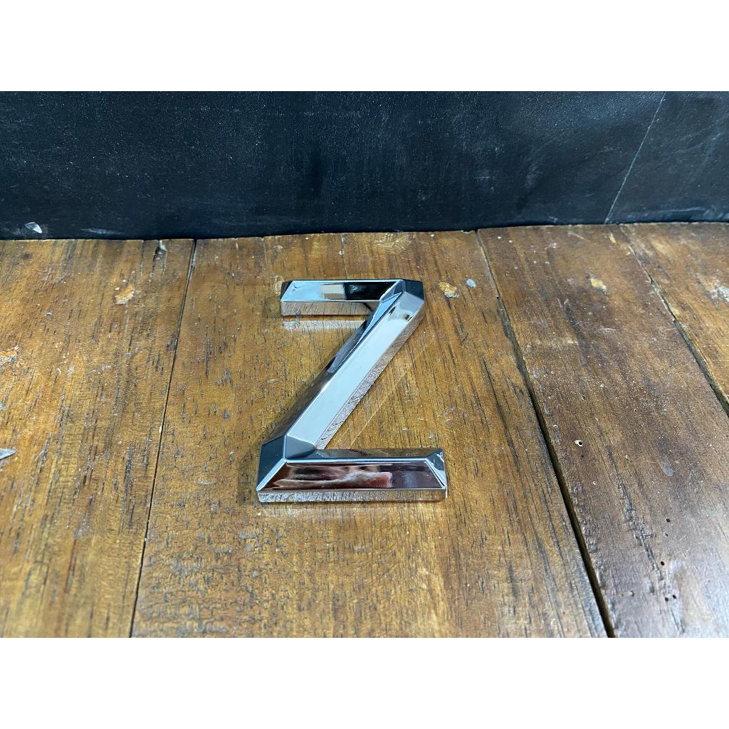 Letter Z Embossed Taper Car Number Plate 1cm Latest Font - INCLUDE ...
