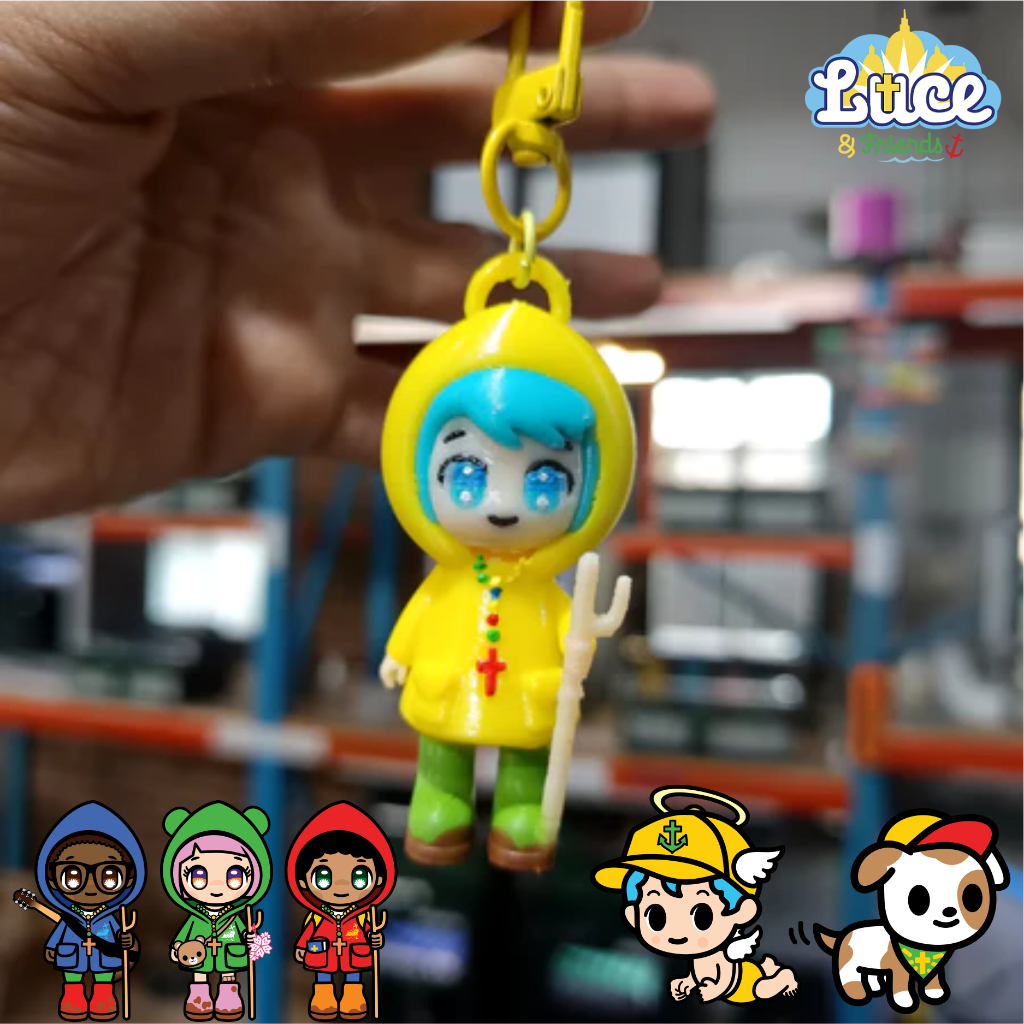GANTUNGAN Luce Jubilee key chain | Luce and friend Yubileum mascot key ...