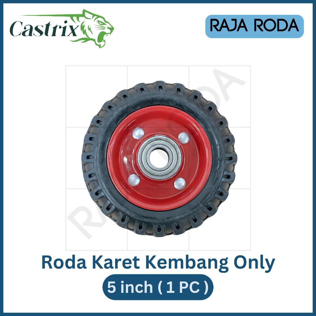 Castrix Rubber Wheels Flower Trolley Steling Showcase Shelf 5" Solid ...