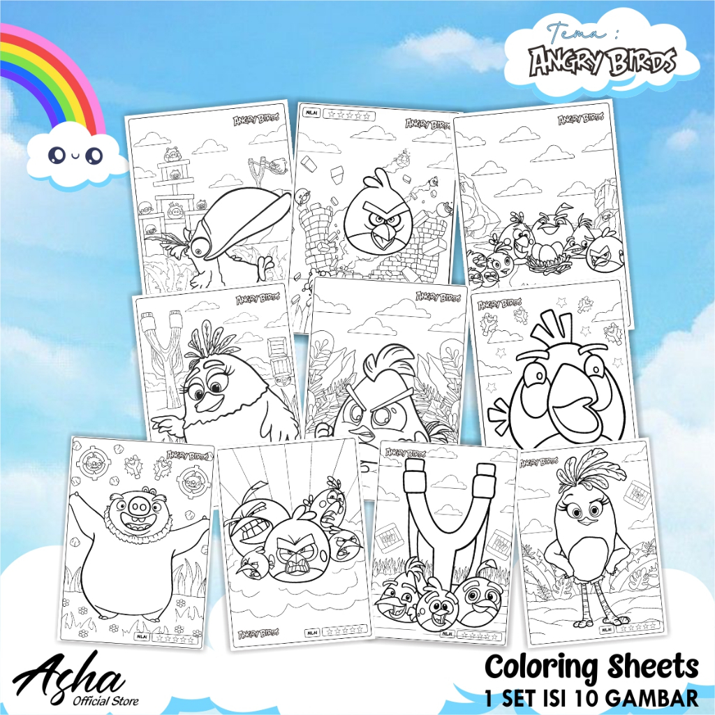 DRAWING PAPER FOR CHILDREN - CHILDREN'S COLORING SHEETS 1 SET CONTAINS ...