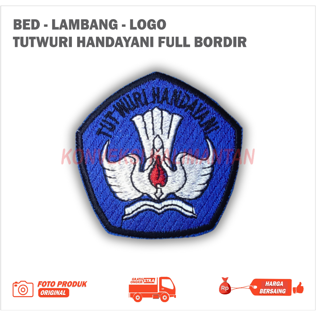 Tutwuri HANDAYANI BED / TUTWURI HANDAYANI LOGO FULL EMBROIDERY | Shopee ...