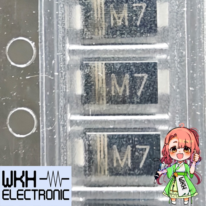 Diode M7 SMA SMD 1N4007 IN4007 4007 Rectifier Diode 1A 1000V 4x2.5mm ...