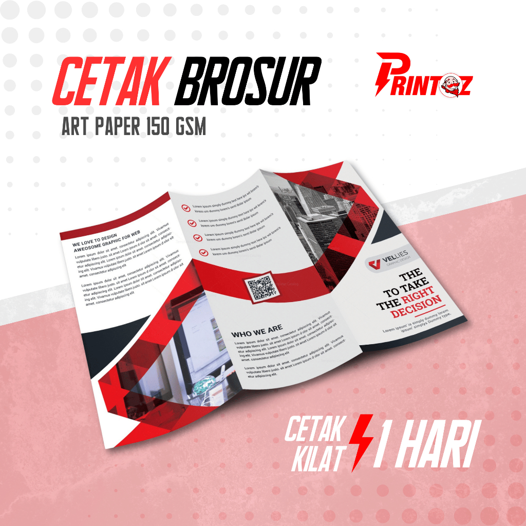 Print 2-Sided Folding Brochures Print A4 Leaflet Brochures Custom Flyer ...