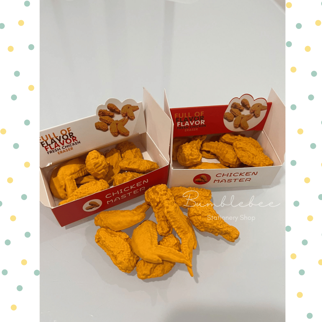 Fried Chicken Eraser (1 Box contains 8 pcs) | Shopee Philippines