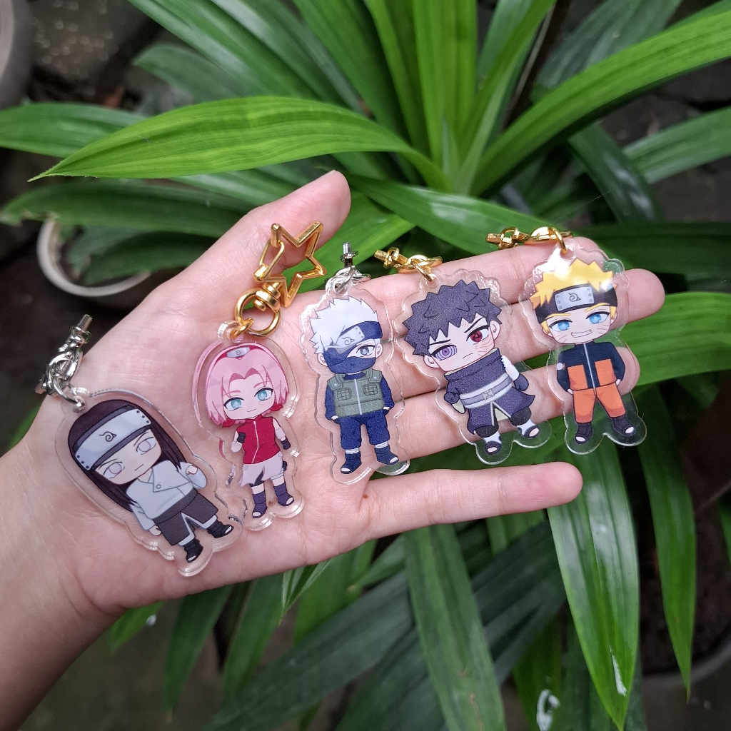 Naruto acrylic keychain series - Naruto, Sakura, Kakashi, Obito, Neji ...