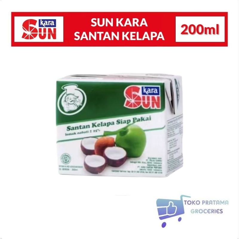 SUN KARA Coconut Milk 200ml | Shopee Philippines