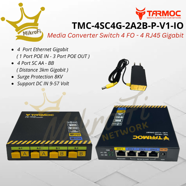 Tarmoc TMC-4SC4G-2A2B-V1-IO | Media Converter 4 FO 4 LAN / 4FO 4LAN 4SC ...