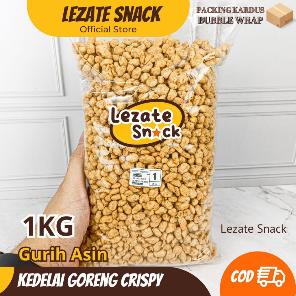 Floured Fried Soybeans 1 Kg Kiloan Savory Salty Crispy / Ripe Peeled ...
