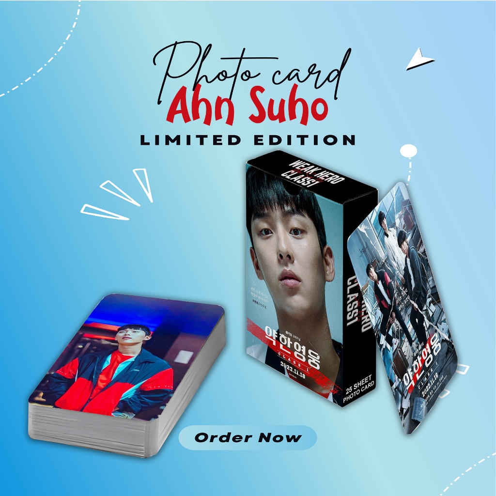 PHOTOCARD SET AHN SUHO WEAK HERO CLASS 1 PREMIUM 25 SHEET FREE BOX ...