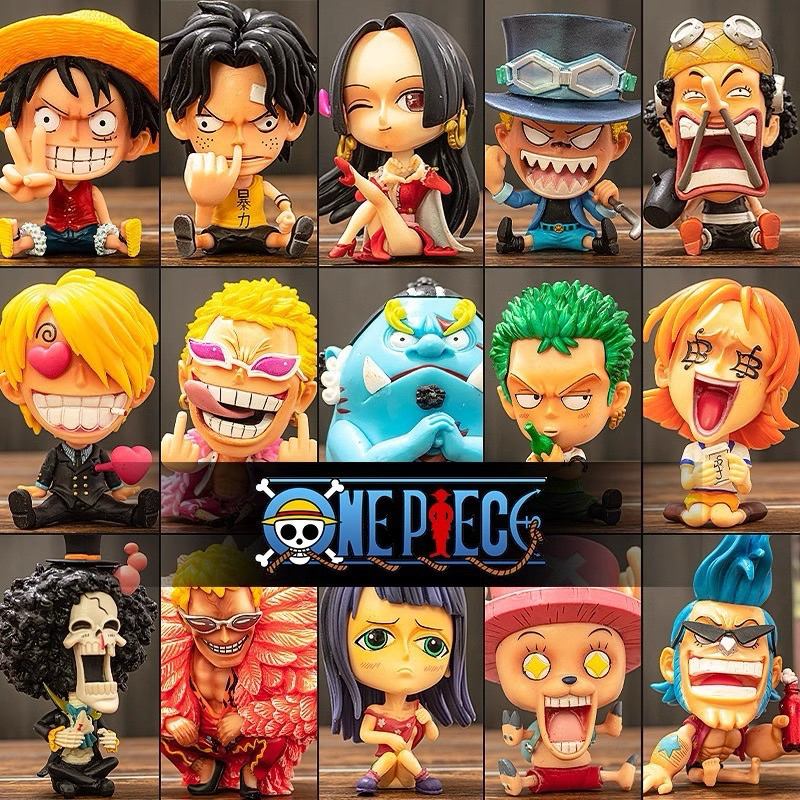 Action Figure Monkey D LUFFY ZORO MIHAWK BOA HANCOCK SITTING One Piece ...