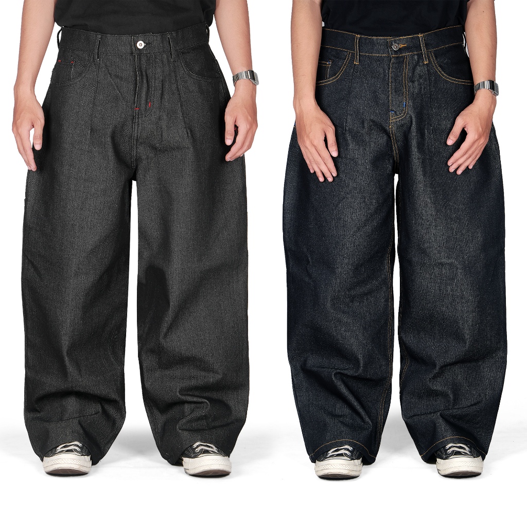 CRUDE RAW DENIM WIDE PANTS LIFEFORTODAY | Shopee Philippines