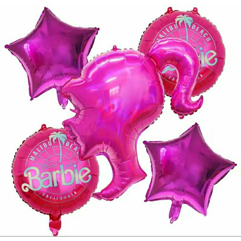 Barbie theme girl's birthday balloon package birthday party decorations ...