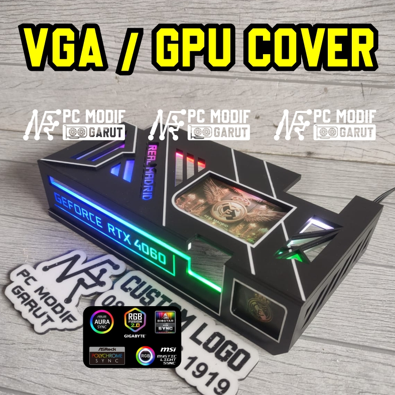 GPU COVER VGA RAEON EDITION CUSTOM ARGB LED LOGO | Shopee Philippines