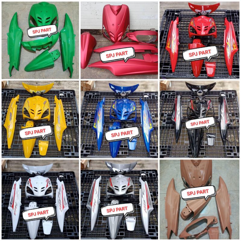 FULL SET BODY COVER FINE BODY MIO SPORTY MIO LAMA CUSTOM ALL COLORS ...
