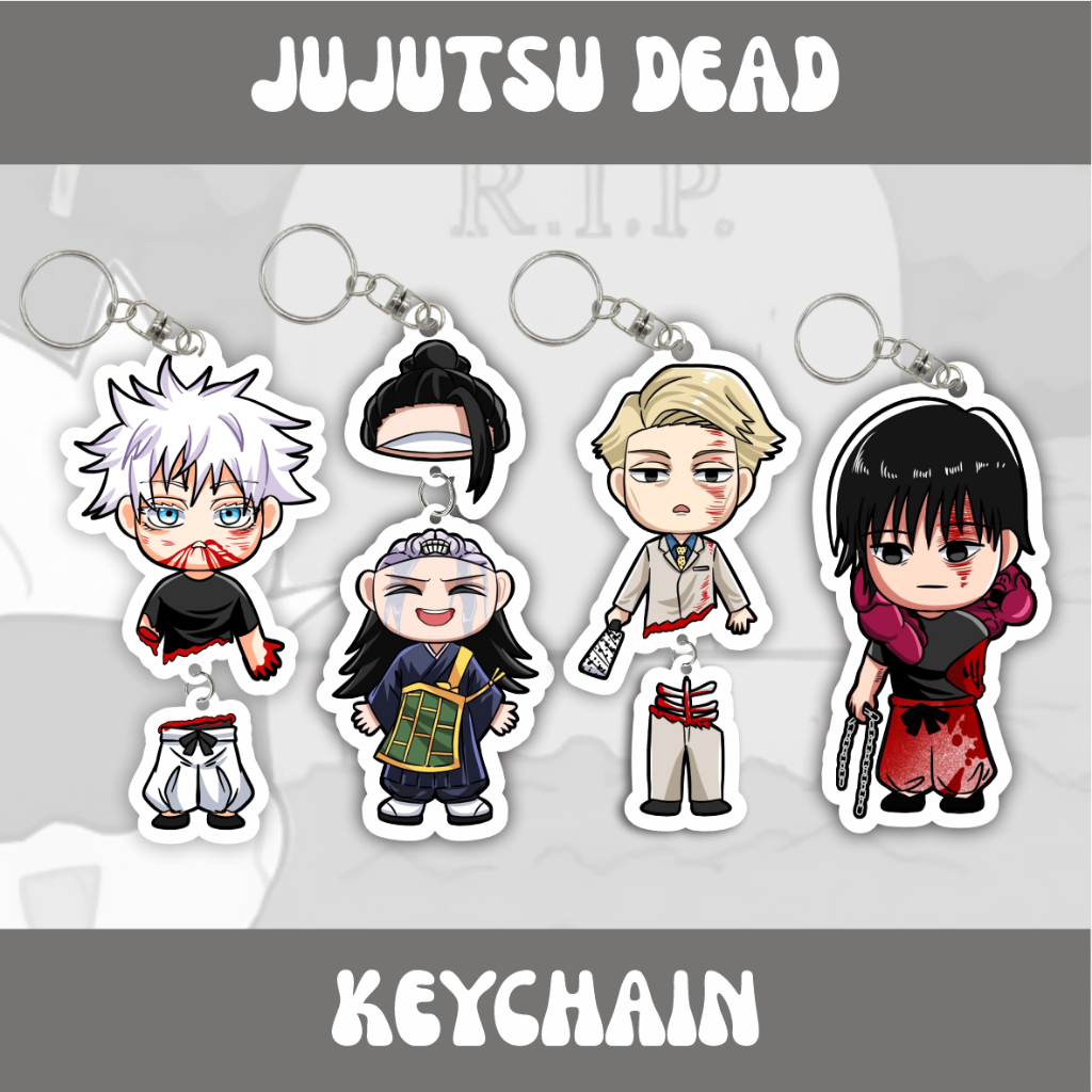 GANTUNGAN (2 SIDES) JUJUTSU DEAD GOJO KIKO KEYCHAIN | NANAMI | TOOJI ...