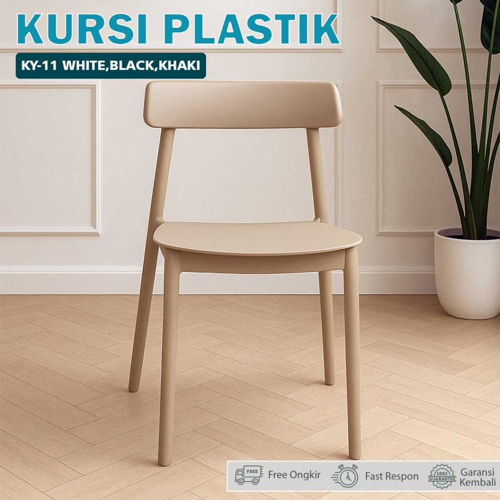 KING LINEN-Plastic Chairs Minimalist Dining Chairs Plastic Benches Cafe ...