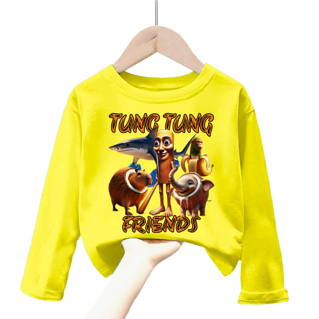 T-shirt tops for boys/girls with tung tung sahur Friends anomali ...