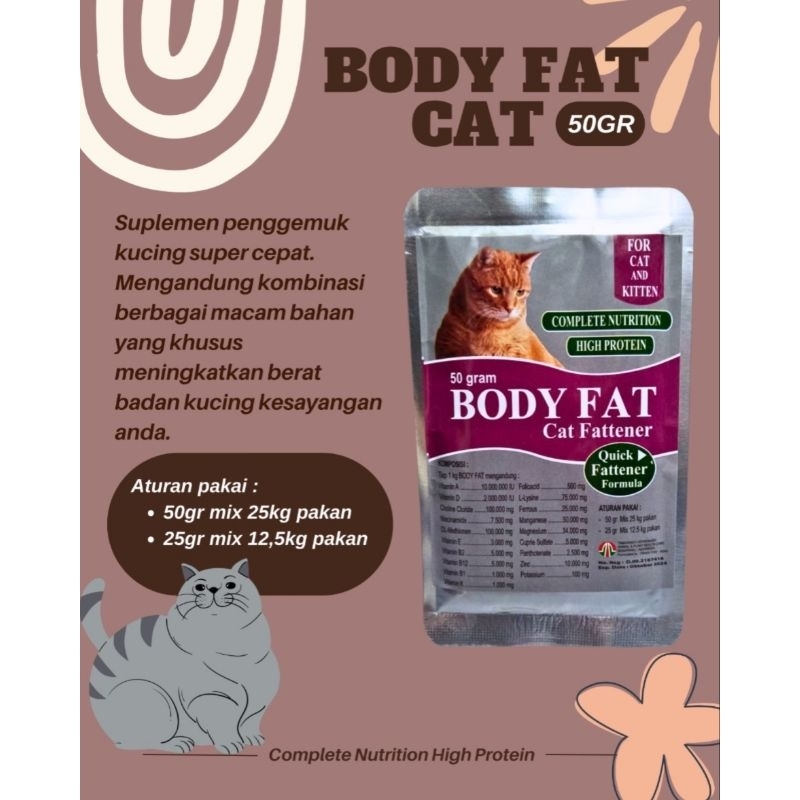 Body Fat Cat 50 grams super fast Cat fattener in powder form | Shopee ...
