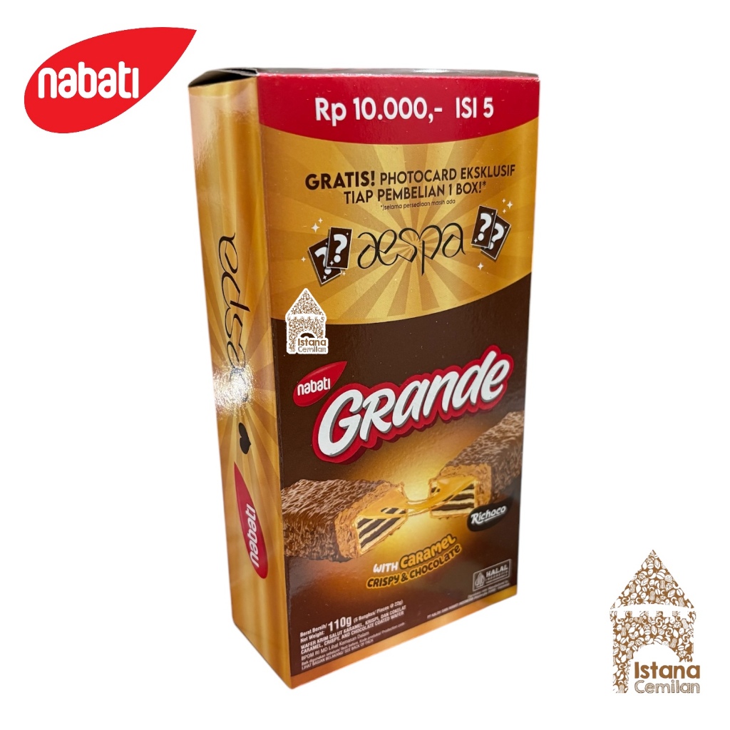 Nabati Grande Crispy Caramel & Chocolate Wafers (5 pcs) | Shopee ...