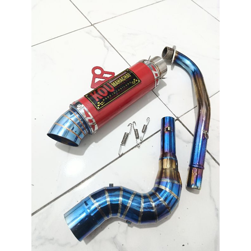 KOU MAHACAI 1set Pipe 51mm canister contour open specs exhaust pipe for ...