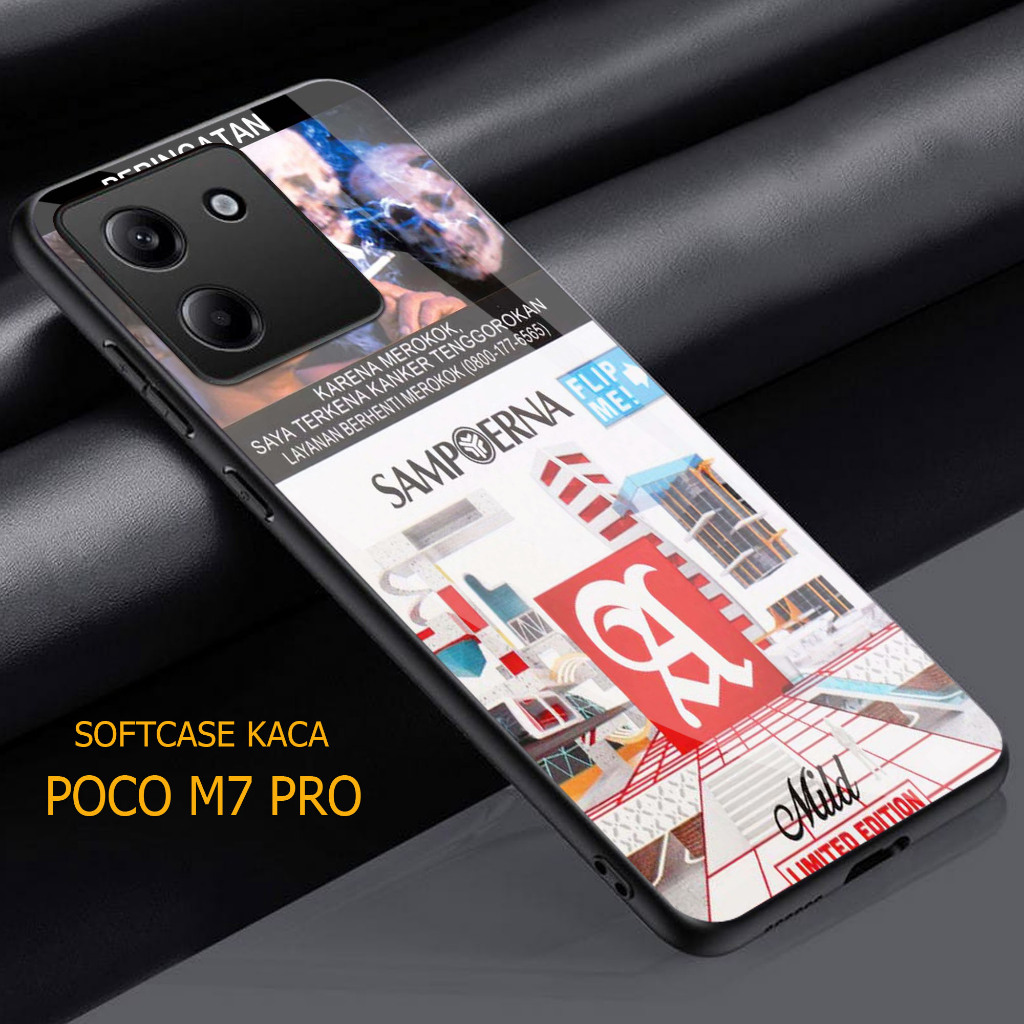 XIAOMI POCO M7 PRO 5G Shiny Glass Softcase - POCO M7 PRO 5G Hp Casing ...